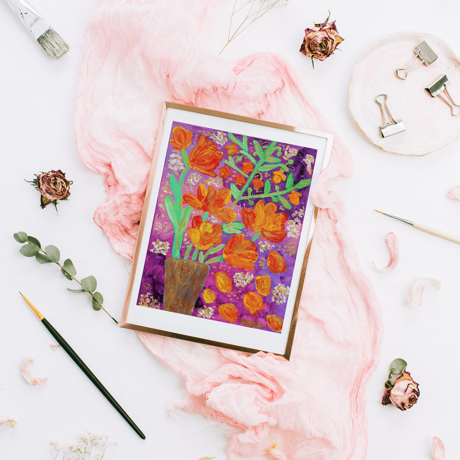 Dance in the Wind-Original Acrylic Painting – Helen Creates Beauty